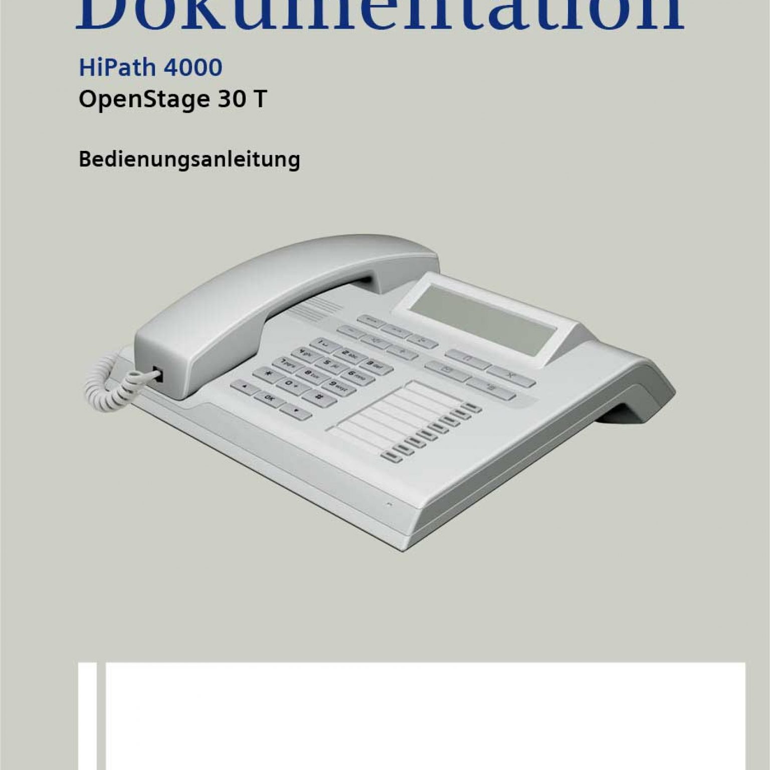 OpenStage-30-T-HiPath-4000-Bedienungsanleitung-Ausgabe-6-1 | TKNS ...