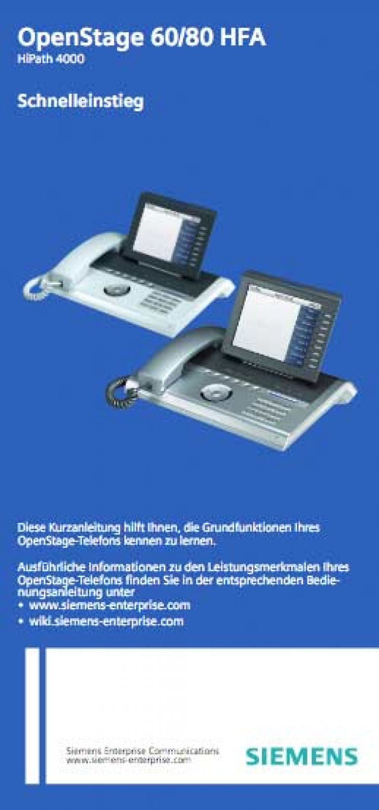 Bedienungsanleitung OpenStage | TKNS – Telefonanlagen & Service