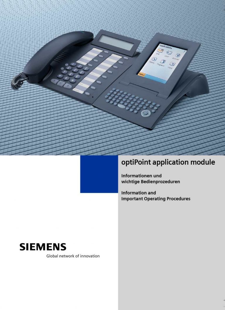 optipoint 500 Bedienungsanleitungen | TKNS – Telefonanlagen & Service