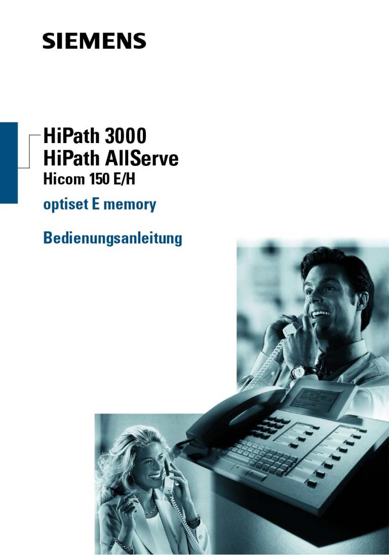 Siemens optiset E Anleitung | TKNS – Telefonanlagen & Service