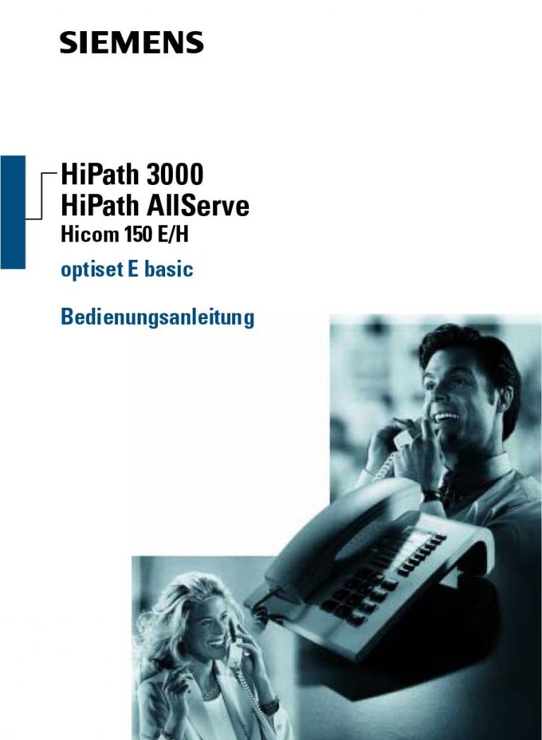 Siemens optiset E Anleitung | TKNS – Telefonanlagen & Service